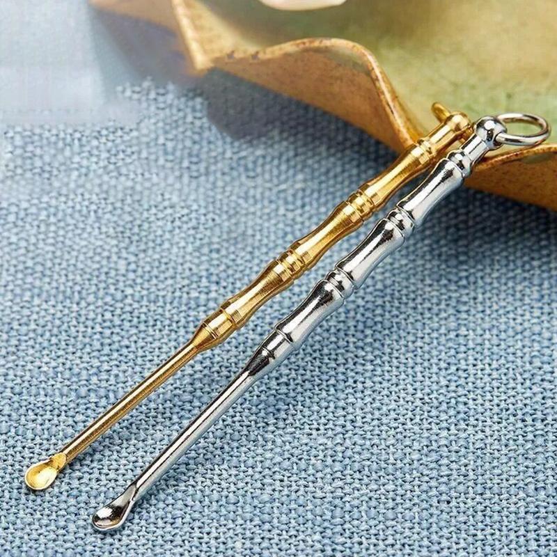 Ear Spoons Retro Imitation Brass Silver Portable Ear Cleanin - TikTok ...