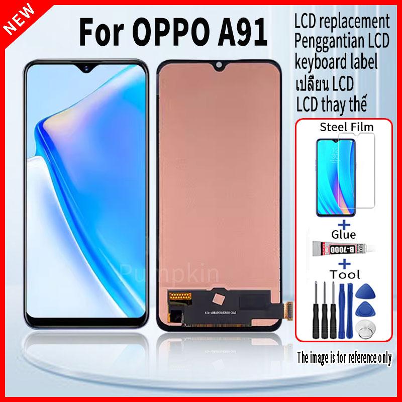 Skrin Paparan LCD Sentuh Telefon PCPM00, Untuk OPPO A91, Bahagian ...