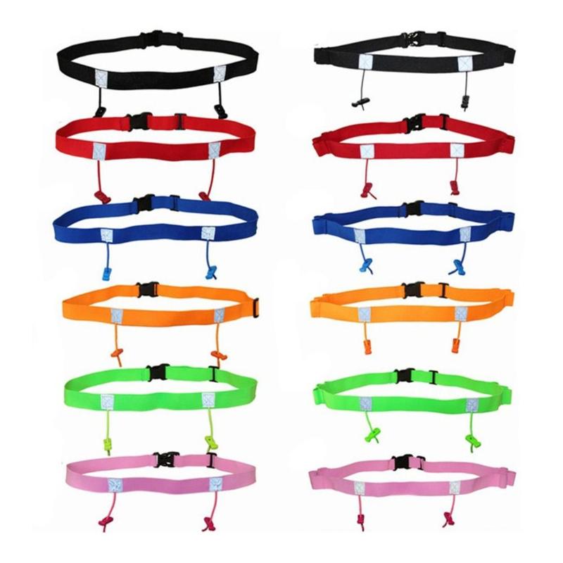 Outdoor Sports Waist Belly Band Running Race Number Belt Reflective ...