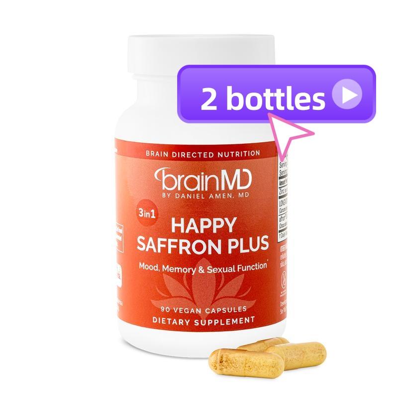 Triple-Threat Brain Boost Supplement Saffron Poweifor Mood,2-pack ...