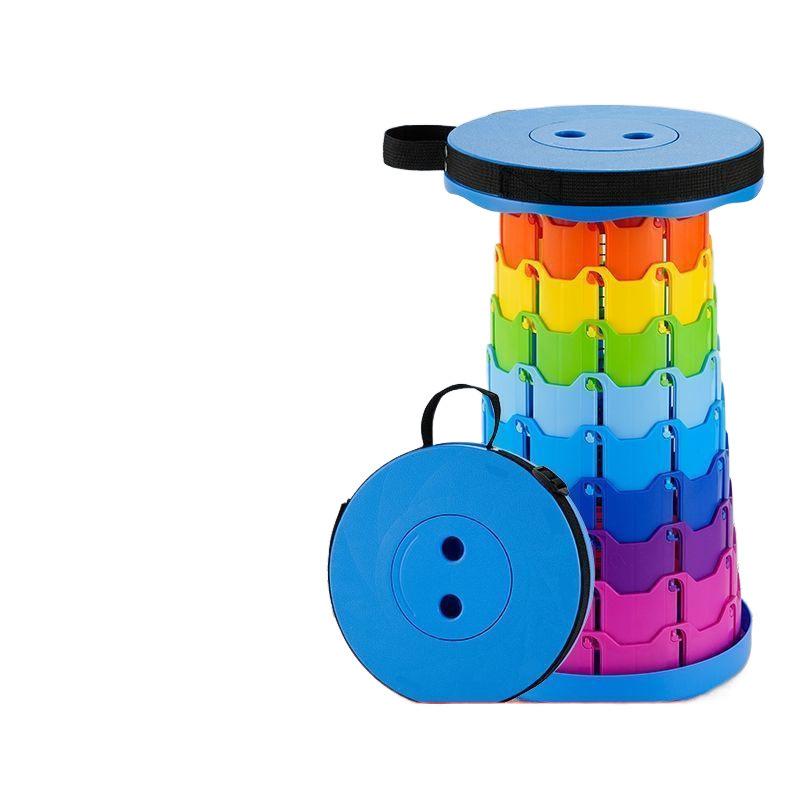 2025 Internet Celebrity Rainbow Telescopic Stool Home Portable - TikTok ...