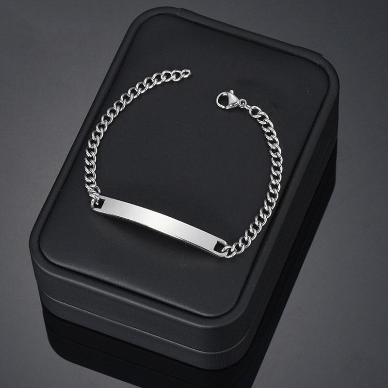 Cuban Bracelet For Men Plated Stainless Sliver Bracelet - TikTok Shop ...