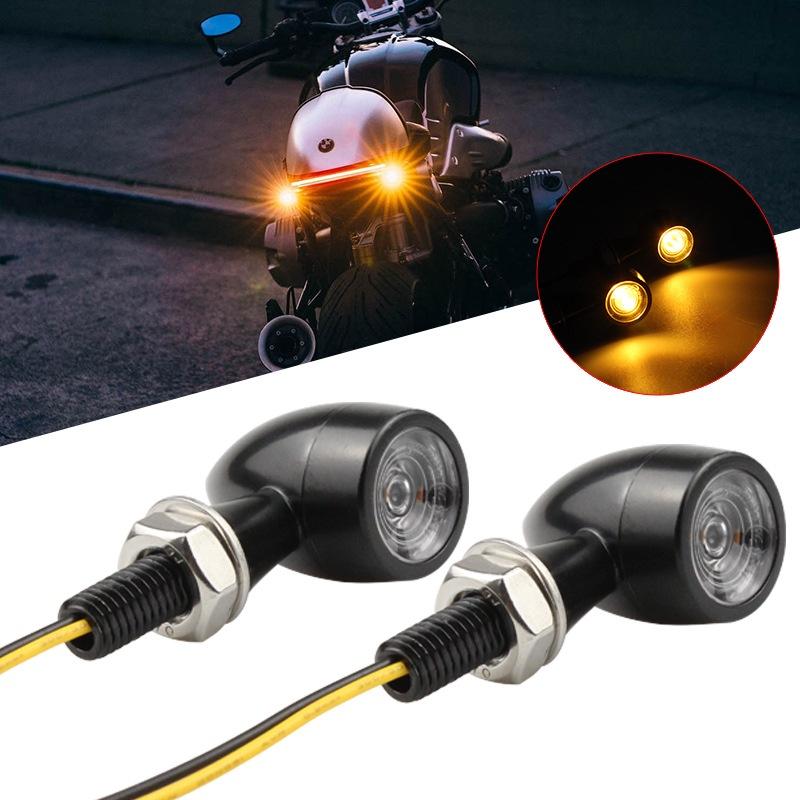 1 Pair Aluminum + Pc Lens Motorcycle Led Mini Turn Signa - TikTok Shop ...
