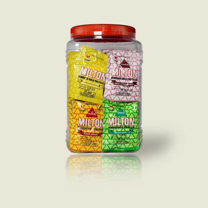 MILTON PASTILLES family pack kemasan toples isi 60 pcs - Shop | Tokopedia