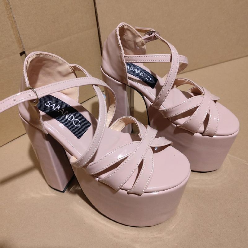 Sabando Glossy Nude Pink 5 inches High Heels for Kids and Adults ...