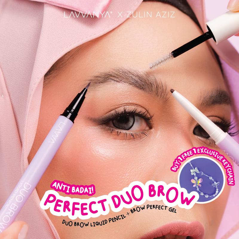 Duo Brow Liquid Pencil | Brow Perfect Gel l Anti Badai Waterproof ...