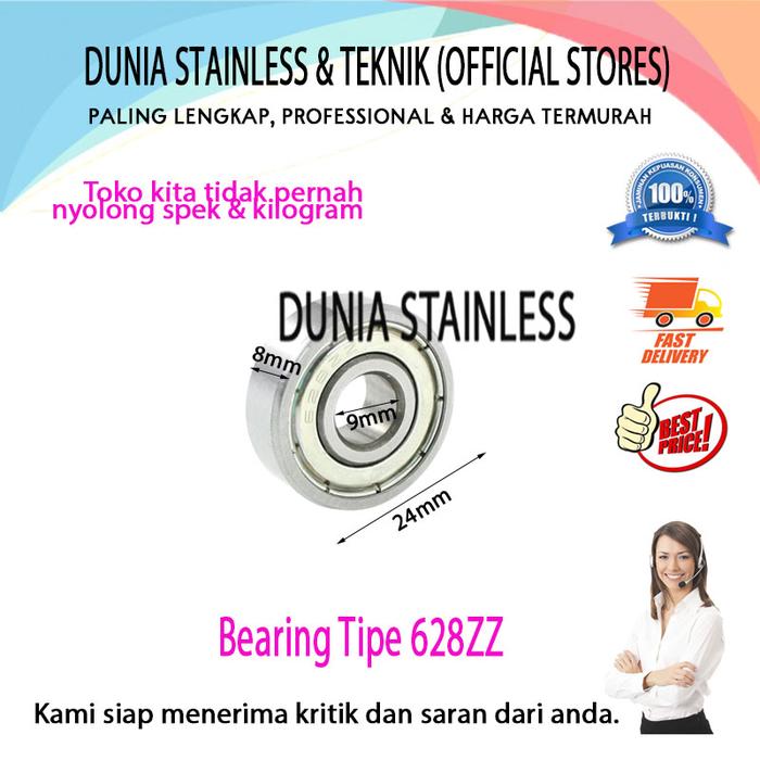 Jual Bearing Tipe 628ZZ alat teknik bengkel besi stainless - Kab ...