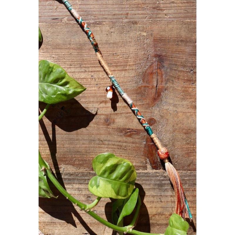 Retro Shroomy Clip-In Hairwrap - Approximately 13 Inches Long, Non ...