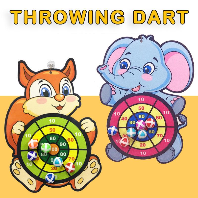 Kids target throwing dart plate sticky ball self-adhesive indoor ...