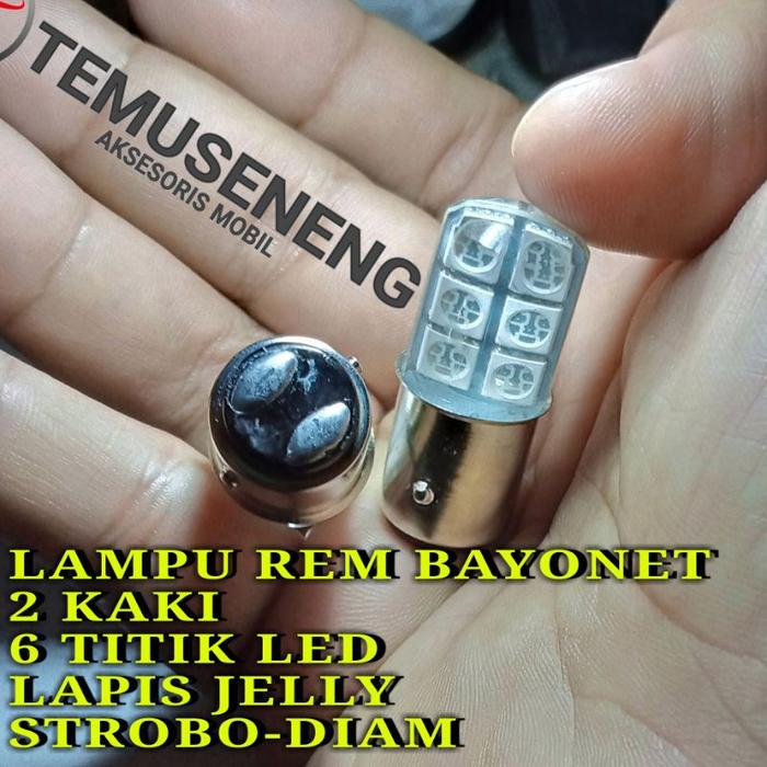 Jual LAMPU REM LED 2 KAKI JELI KEDIP MOBIL MOTOR Car Bayonet 1157 ...