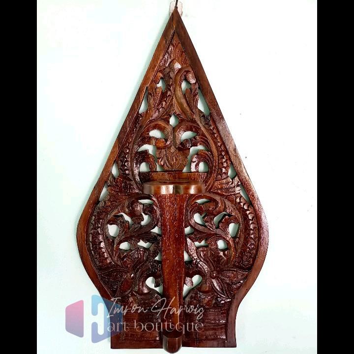 Blawong gunungan ukiran naga lobang 1 kayu jati finishing plitur - Shop ...
