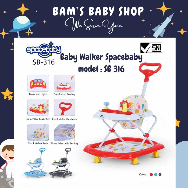 [BAMS] BABY WALKER APOLO SPACEBABY SB 316 315 307 317 617-3 BANTU ...