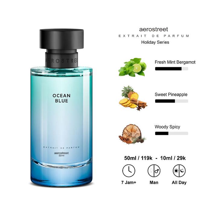 Promo Aerostreet Parfum Holiday Ocean Blue Aroma Fresh Mint Bergamot ...