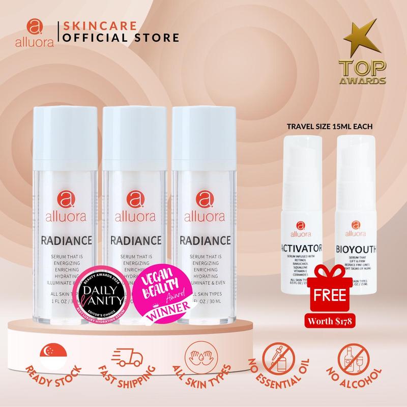 (GWP) Alluora Buy 3 Full Size Radiance Get 1 Travel Size Activator ...
