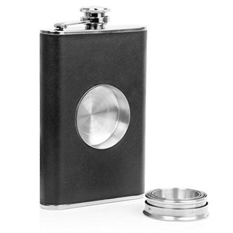Lhseside- Wine Flask with Funnel Durable Miniature Flask 8oz Miniature ...