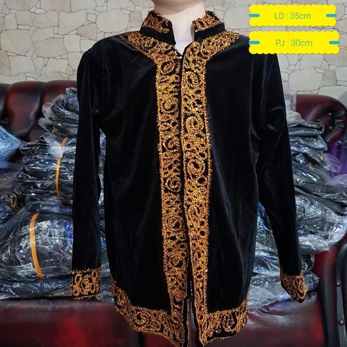 Jual beskap bludru anak/baju anak pria baju adat jawa beskap beludru ...