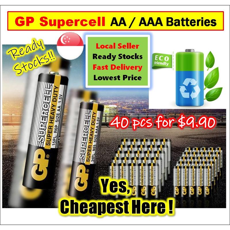 [SG Stocks] GP Supercell AA / AAA Battery / 40 PCS Per Box / - TikTok ...