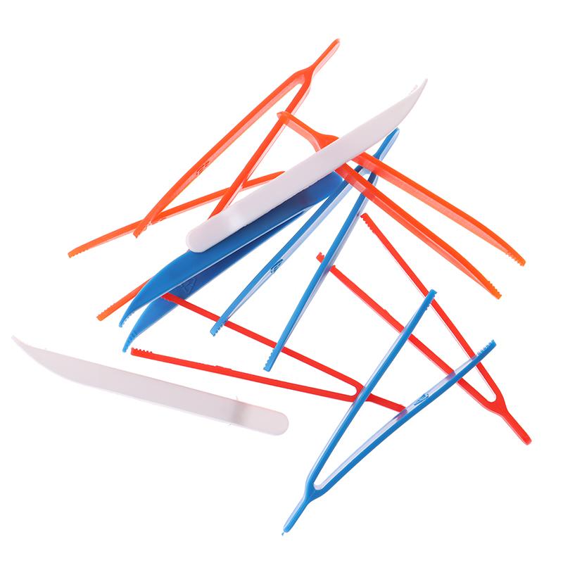 10pc Plastic Tweezers Children Tweezers Games Teaching Learning ...