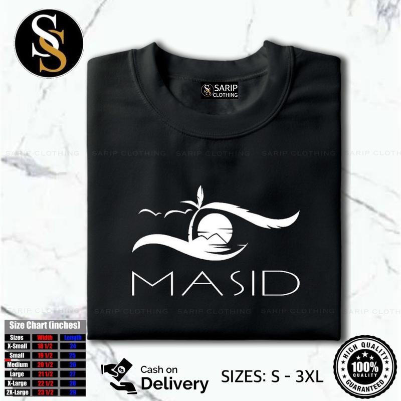 MASID T-Shirt Regular Size High Quality Unisex 100% Cotton Aesthetic ...