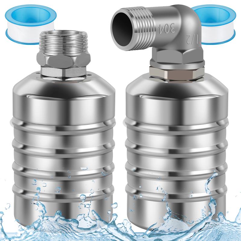 2Counts Stainless Steel Water Level Control Float ValveAuto - TikTok Shop
