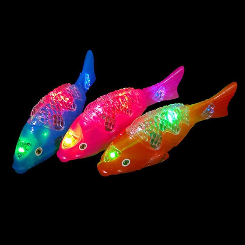 Glow Swing Fish LED Electric Fish for Toddler Girls Boys w/ Music ...