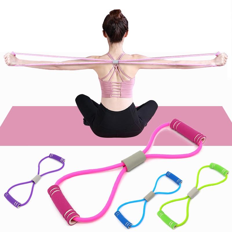 ETHAN HOME Home Gym Fitness Resistance Yoga Rope Chest Expander ...