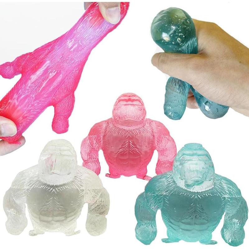 3 Pack Monkey Squishy Slow Rising Stress Balls，Malt Sugar Balls ...