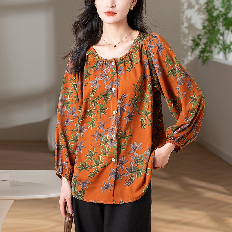 Baju Sifon, Rekaan Mesra Muslim, Gaya Retro, Baju Atasan Bersaiz ...