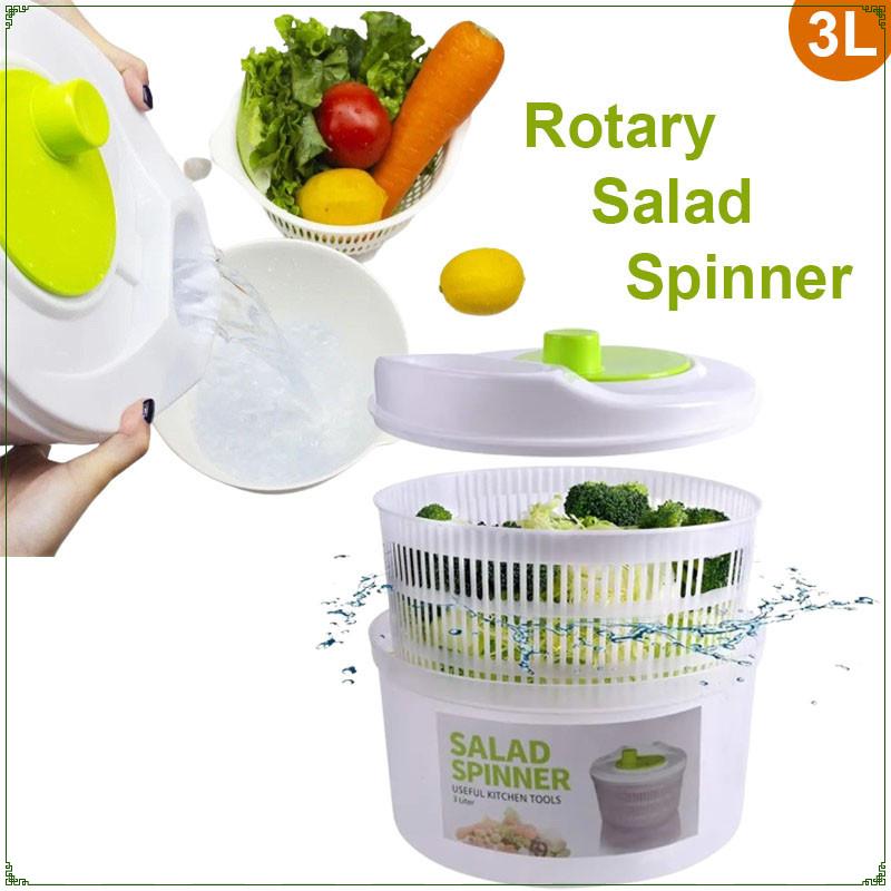 Gasing Salad Putar, 2 dalam 1, Bahan Plastik, Kapasiti Tinggi, - TikTok ...