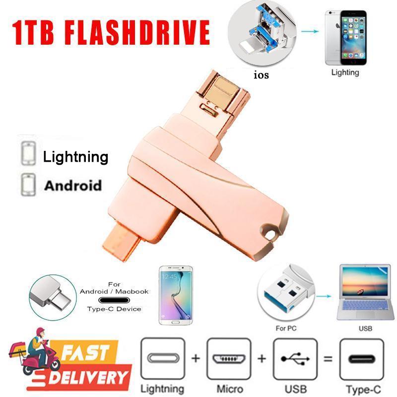 1TB Flash Drive OTG 3 in 1 For i-Phone/Android/PC Flashdis - Shop ...