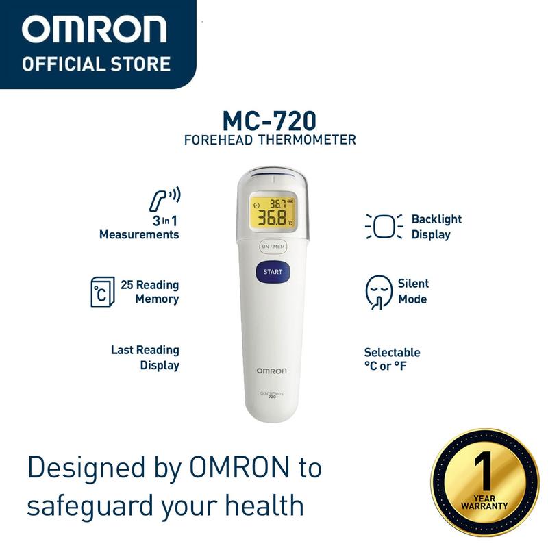 OMRON MC-720 Digital Forehead Thermometer for Body Temperature - TikTok ...