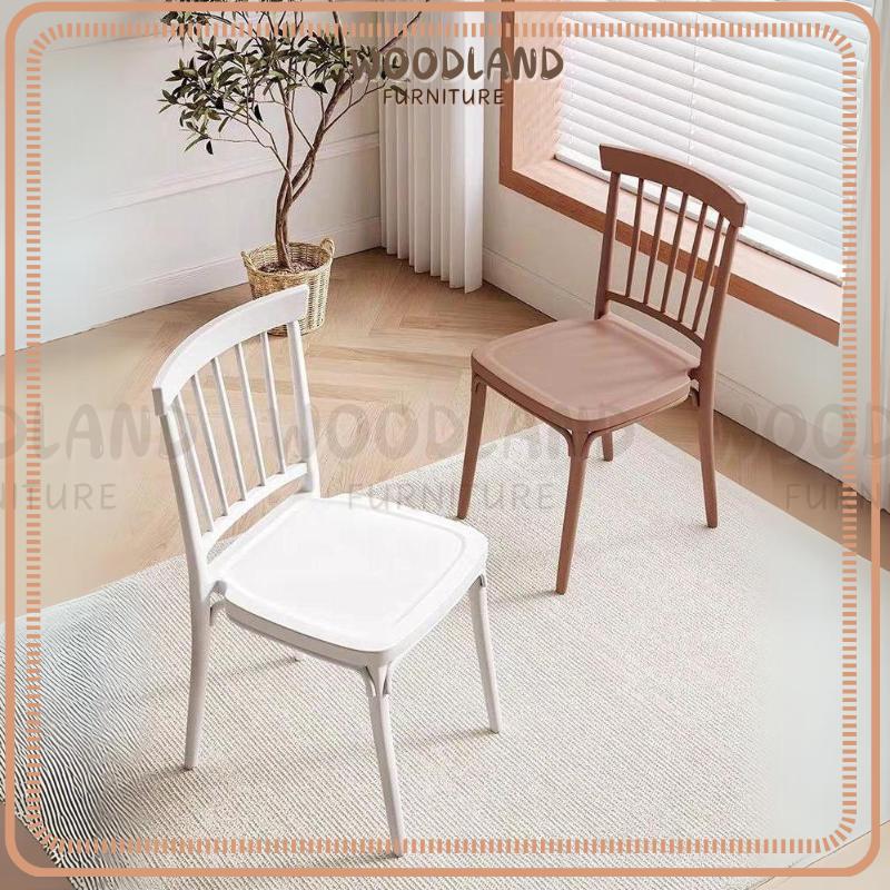 Woodland Chiavari Cross back PP Plastic Chair Dining Horn Chair Cafe ...