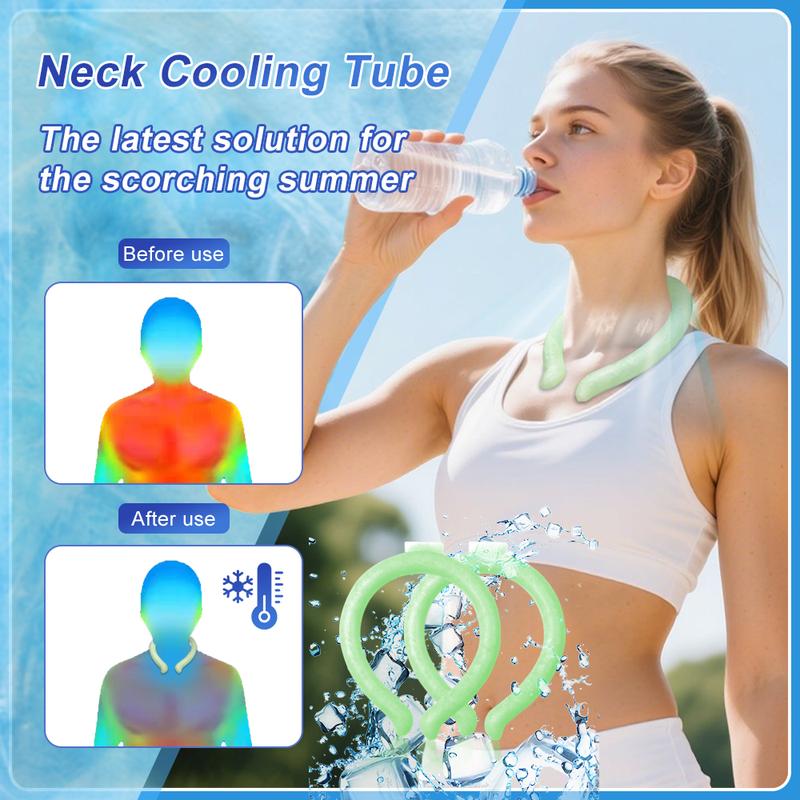 Unisex Cooling Gel Neck Wrap Medical Grade Gel Long Lasting Cooling for ...