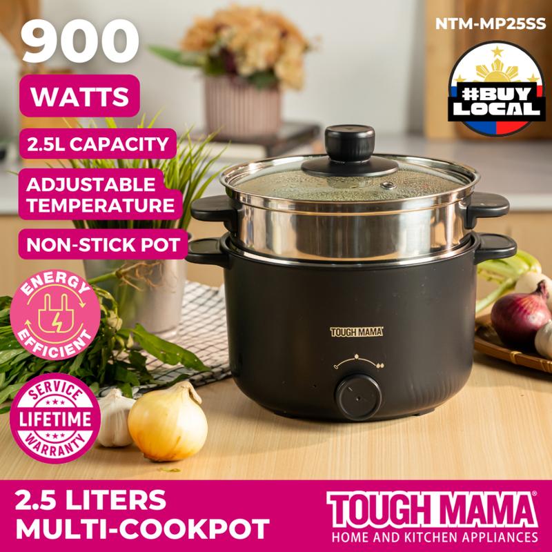 Tough Mama NTM-MP25SS Matte Multi-Pot 2.5 Liters Large Multicooker ...