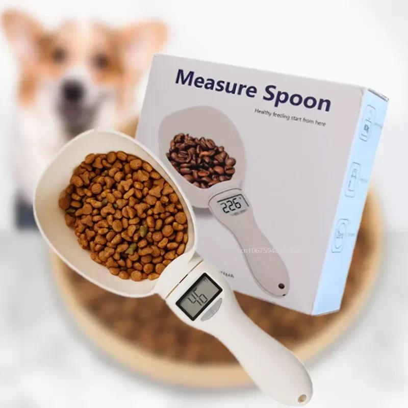 Pet Food Scale Dog Cat Feeding Bowl Measuring Spoon Kitchen Scale ...