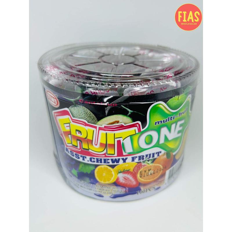 100 Pieces Fruit One Assorted Chewy by FIAS Kids World -Candies ...