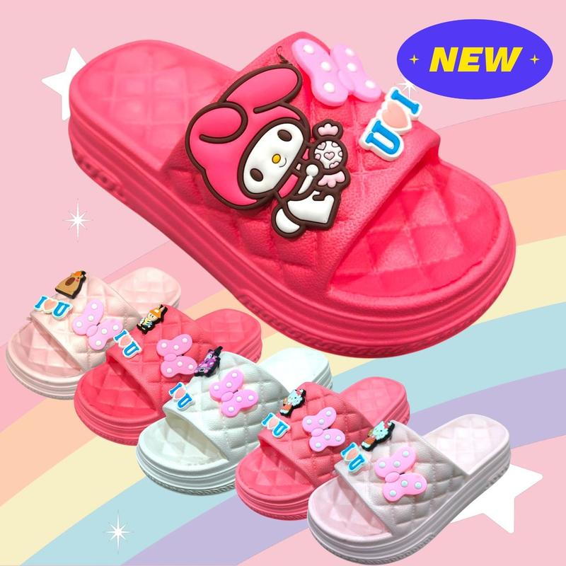 New Fashion Kids Slipper Girls Slides high heel labubu capybara ...
