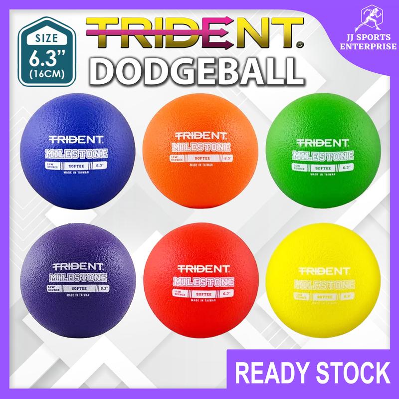 Trident Milestone Softee Low Bounce Foam Ball Dodgeball 6.3 Inches ...