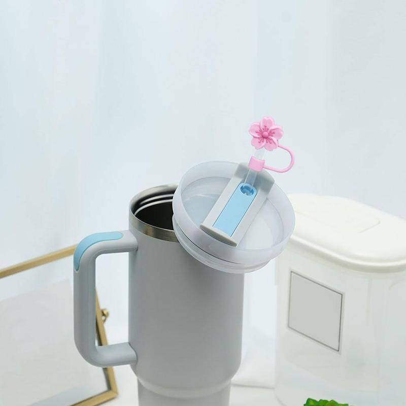 1pcs Dustproof Small Daisy Straw Cover Cute Straw Cover Environmental ...