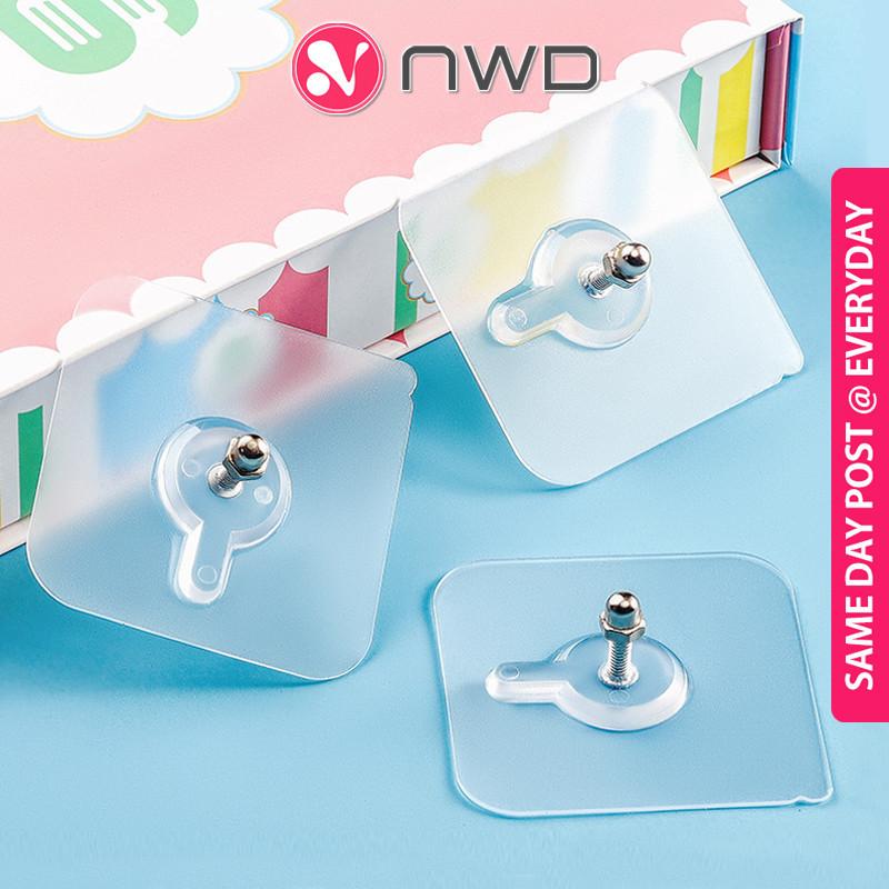 (STRONG ADHESION) Punch-Free Wall Stickers Screw Hook Photo Frame Paint ...
