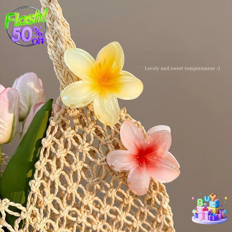 Klip Rambut Bunga Telur, Gaya Percutian Pantai, Untuk Wanita - TikTok ...