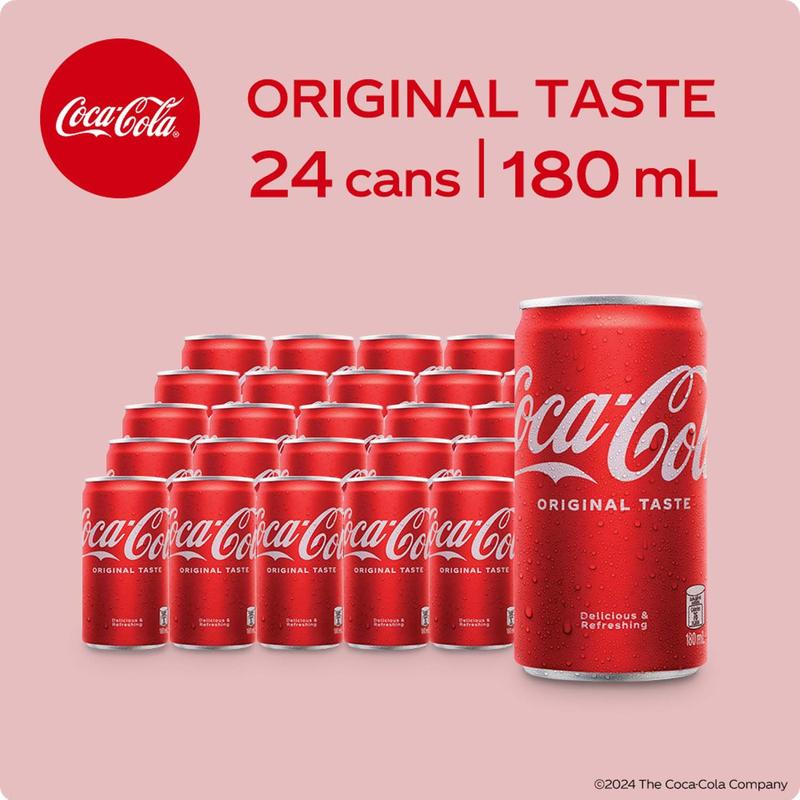 Coca-Cola Original Taste Mini Cans 180ml - Pack of 24 - TikTok Shop ...
