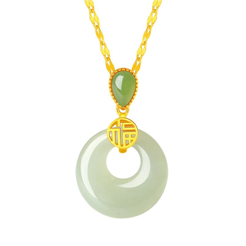 S925 Silver, Ping An Fu Women'S Necklace, Wear With Autumn And - TikTok ...
