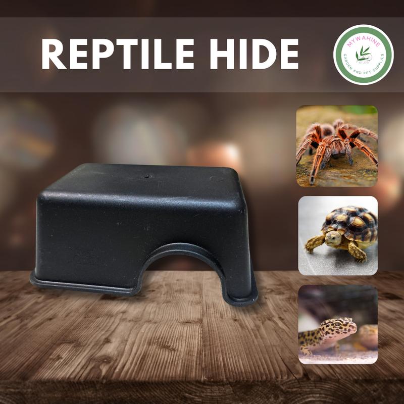 REPTILE HIDE BLACK PLASTIC HIDE FOR SMALL PETS - TikTok Shop Philippines