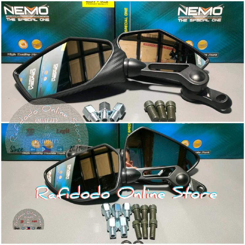NEMO DUCATI TYPE UNIVERSAL SIDE MIRROR, Version 1 , 2 and 3 Walang ...