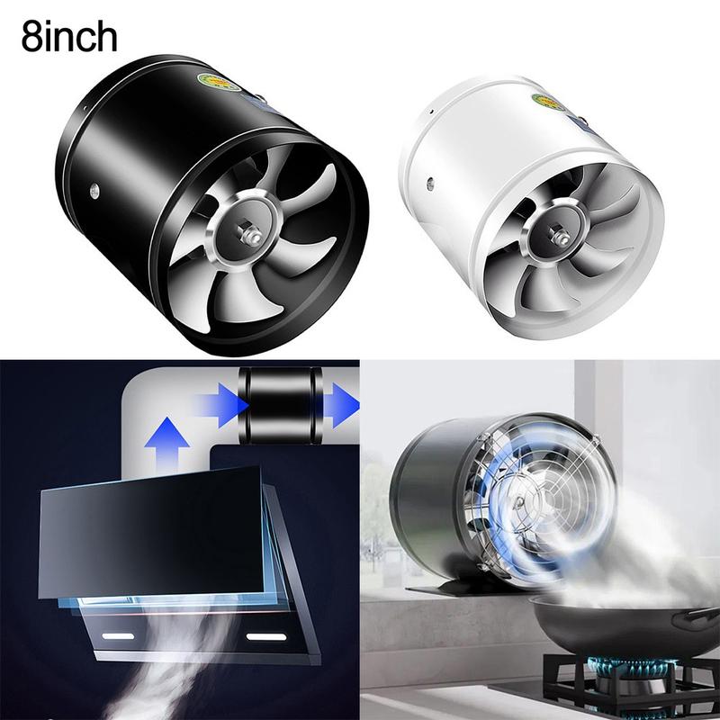 Extractor Fan 200mm Inline Pipe Fan Smoke Extractor Duct Fan - TikTok ...