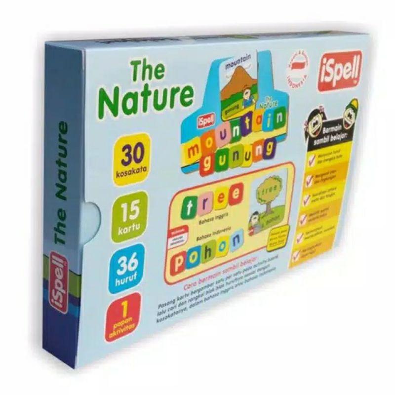 kartu edukasi ispell the nature belajar kata / mengeja flashcard balita pintar - Shop | Tokopedia