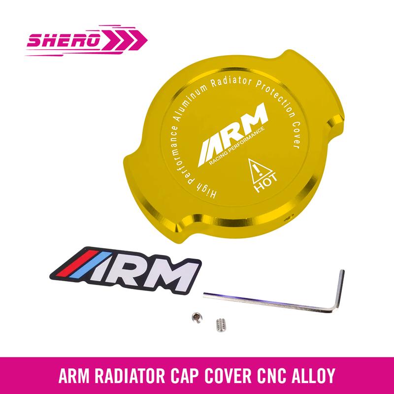 Arm Radiator Cap Cover Aluminum Full CNC Universal With Sticker ...
