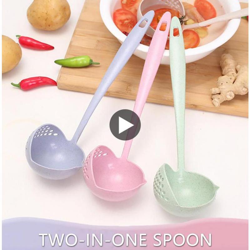 Soup Spoon Ladle Silicone Pot Spoons With Long Handle Spoon Cooking ...