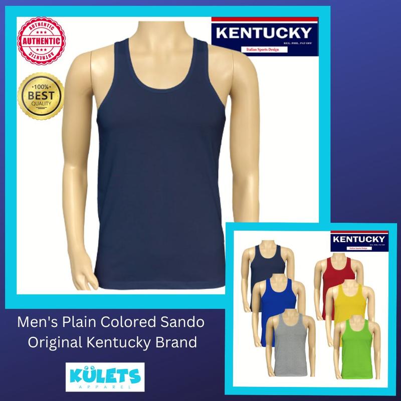 Original Kentucky Plain Colored Sando Top Tank for Adult Men - TikTok ...
